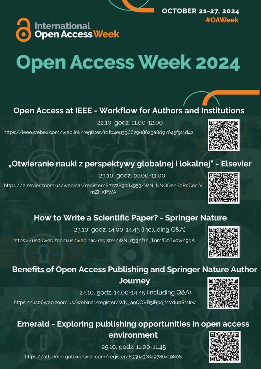 Open Access Week 2024 | Biblioteka PUT